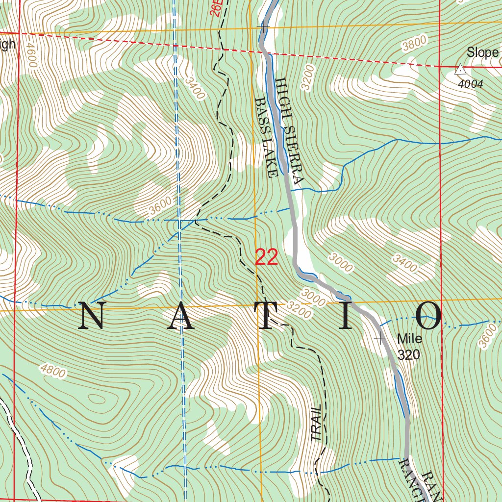 Mammoth Pool Dam, CA FSTopo Legacy Map by US Forest Service - Topo ...