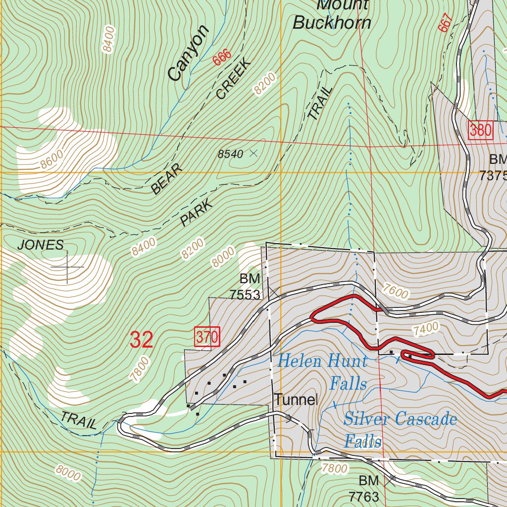 Manitou Springs, CO FSTopo Legacy Map by US Forest Service - Topo ...