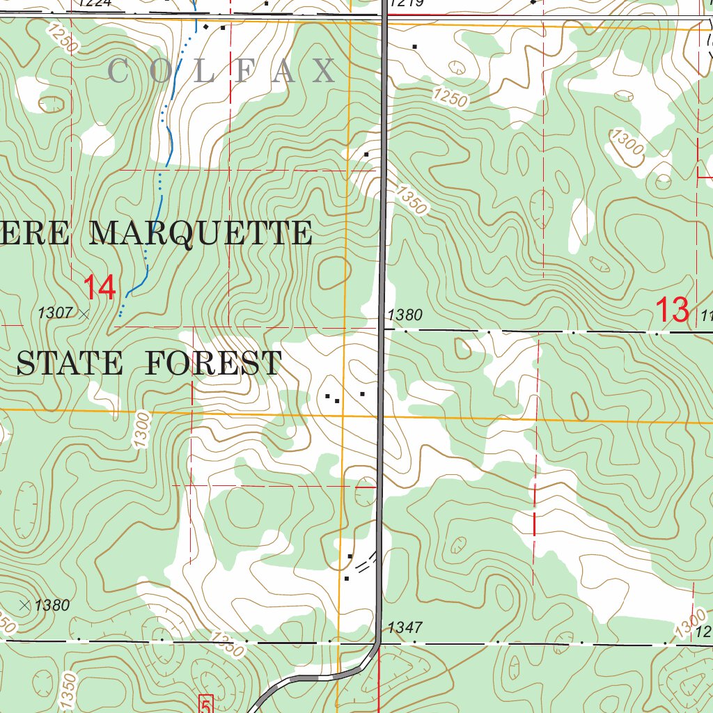 Manton, MI FSTopo Legacy Map by US Forest Service - Topo | Avenza Maps