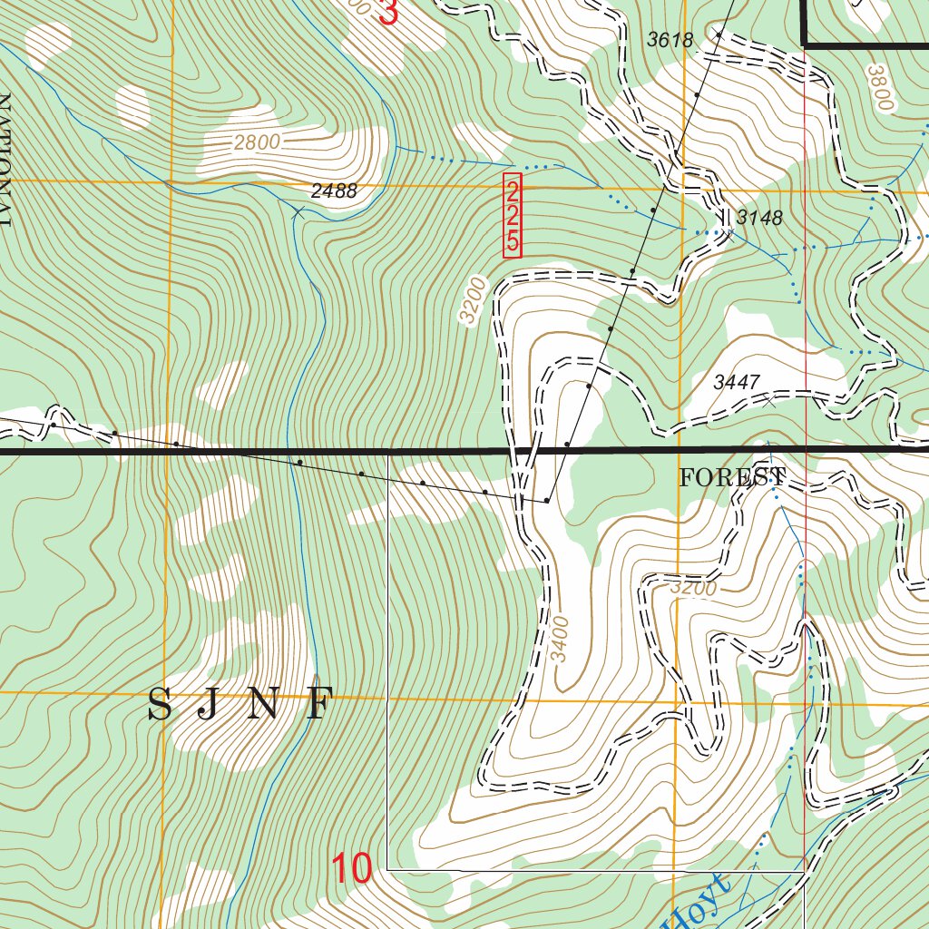 Mastodon Mountain, ID FSTopo Legacy Map by US Forest Service - Topo ...