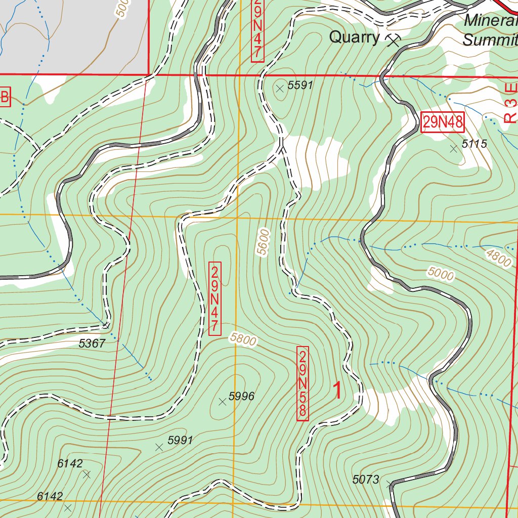 Mineral, CA FSTopo Legacy Map by US Forest Service - Topo | Avenza Maps