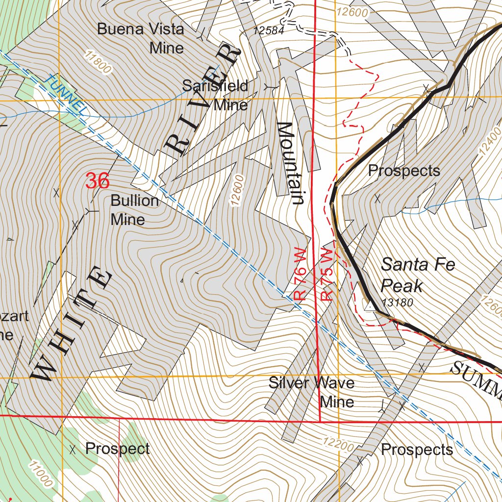 Montezuma, CO FSTopo Legacy Map by US Forest Service - Topo | Avenza Maps