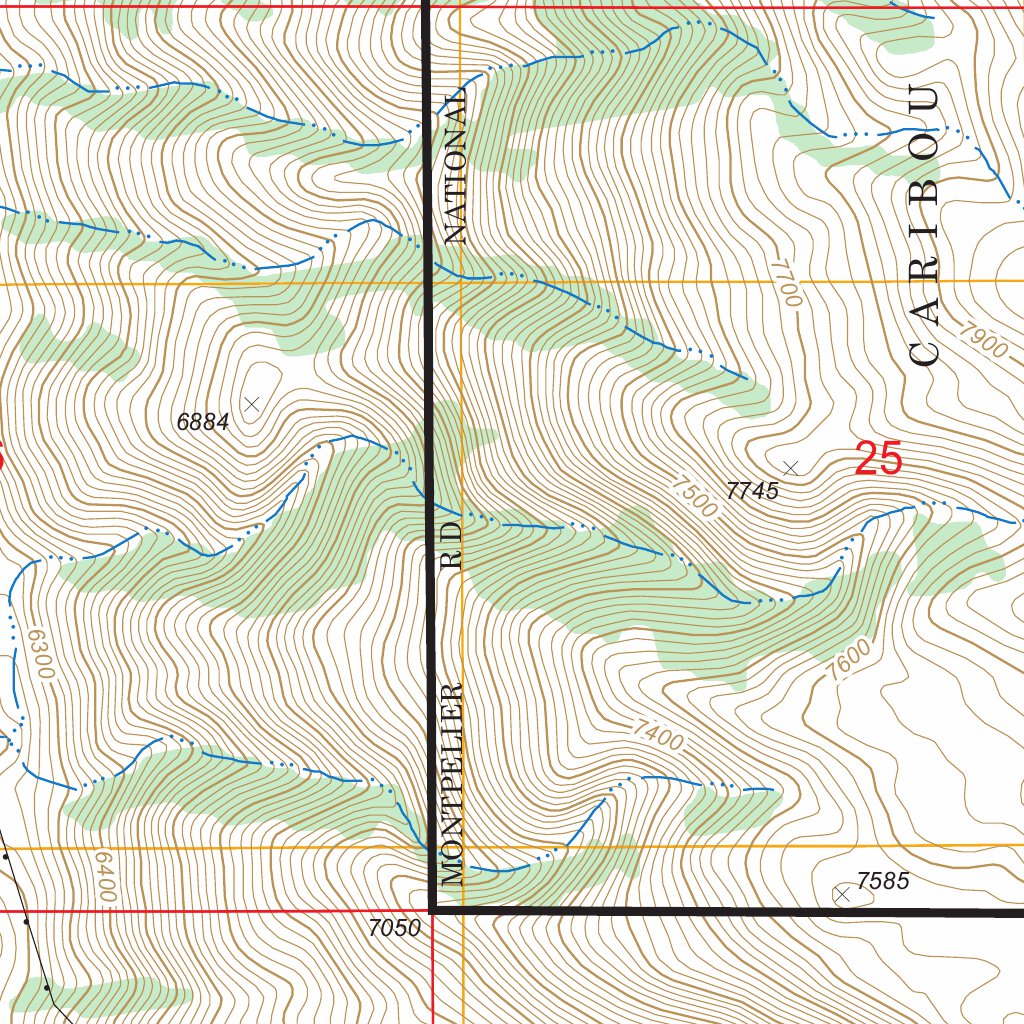 Montpelier, ID FSTopo Legacy Map by US Forest Service - Topo | Avenza Maps