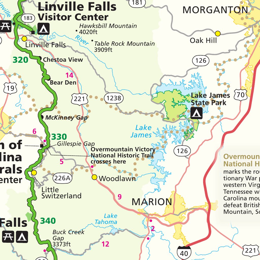 Blue Ridge Parkway Map by US National Park Service | Avenza Maps