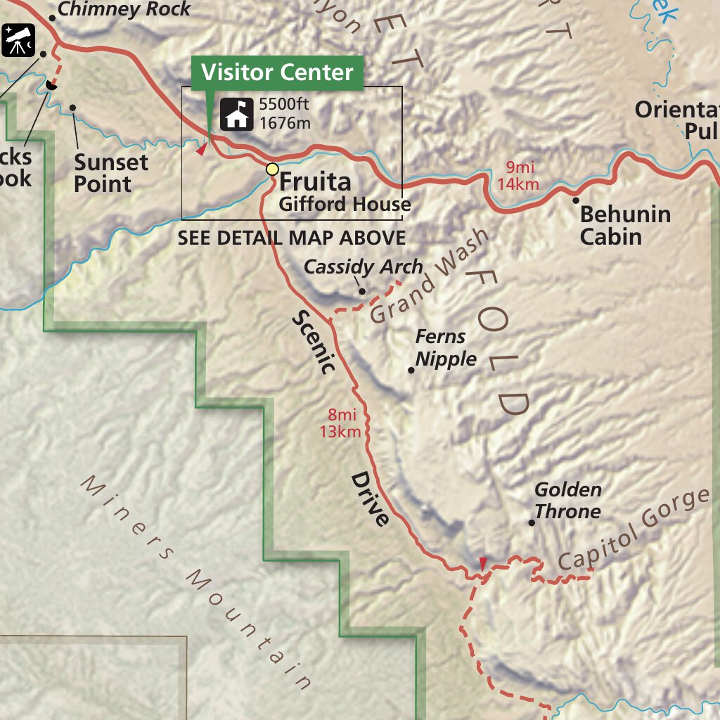 Capitol Reef National Park Map by US National Park Service | Avenza Maps