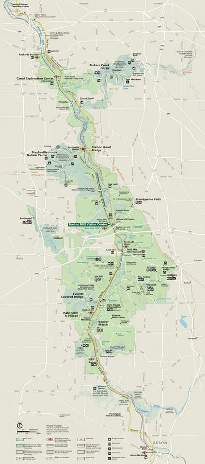 Cuyahoga Valley National Park Map by US National Park Service | Avenza Maps