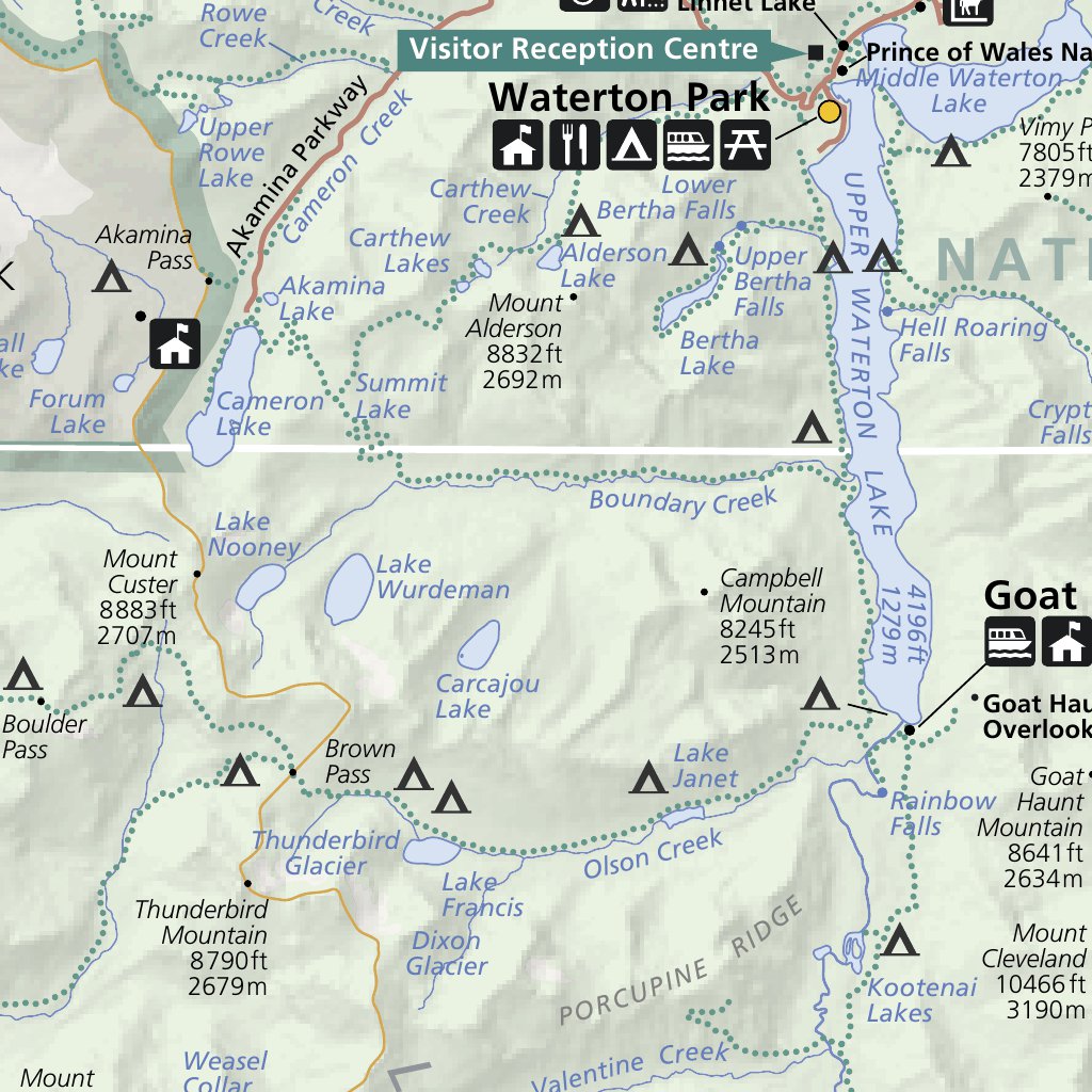 Glacier National Park Map by US National Park Service | Avenza Maps