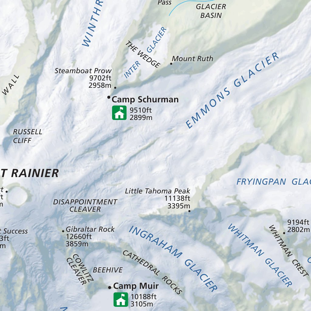 Mount Rainier National Park Map by US National Park Service | Avenza Maps