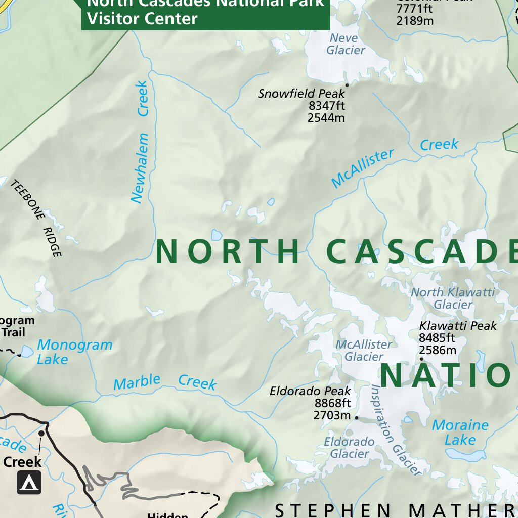 North Cascades National Park Map by US National Park Service | Avenza Maps