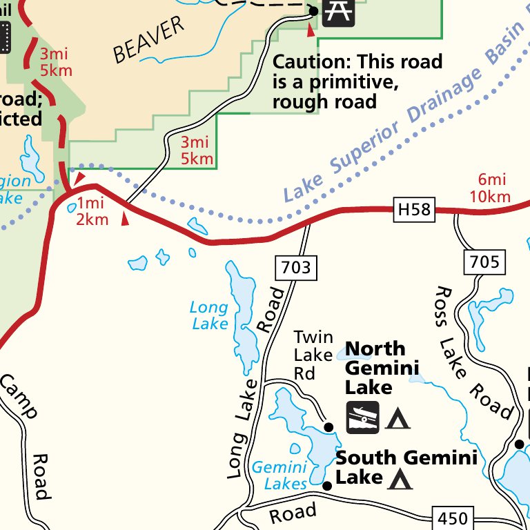 Pictured Rocks National Lakeshore Map by US National Park Service ...