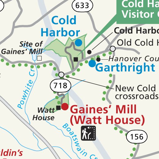 Richmond National Battlefield Park Map by US National Park Service ...