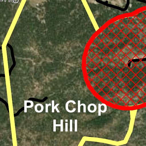 Archery Turkey Hunting Areas with Falcon Trail Map by USAFA/USFWS ...