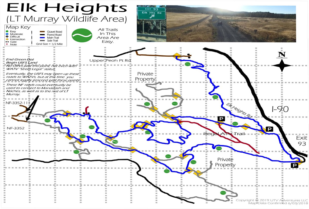 Elk Heights LT Murray Wildlife Area Map by UTV Adventures LLC | Avenza Maps