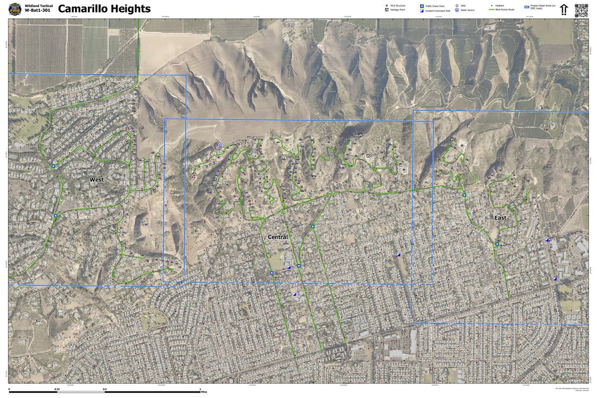 Camarillo Heights Wildland Preplan Map by Ventura County Fire ...
