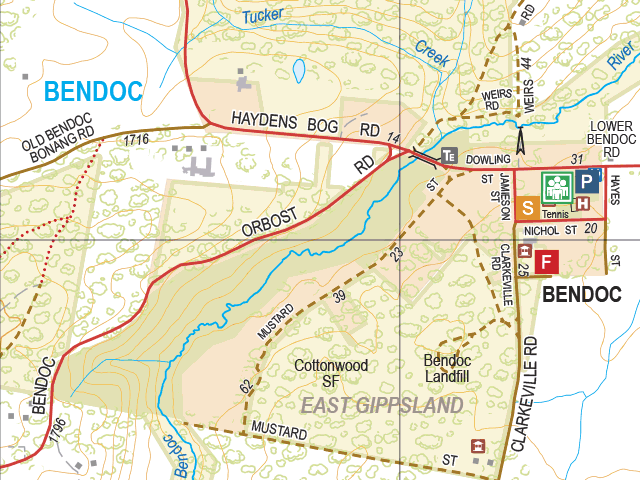 Bendoc - Spatial Vision's Vicmap Book (South East Edition 8, 2025) Map ...