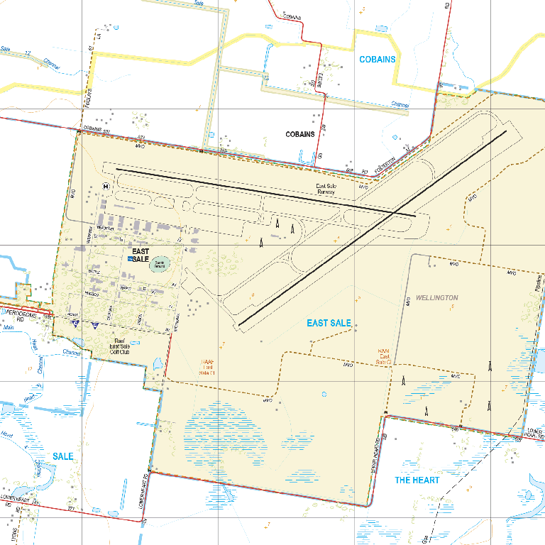 East Sale Raaf Base - Spatial Vision's Vicmap Book (South East Edition ...