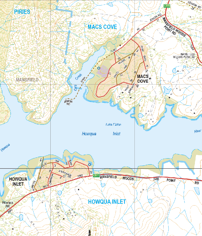 Macs Cove-Howqua - Spatial Vision's Vicmap Book (North East Edition 8 ...