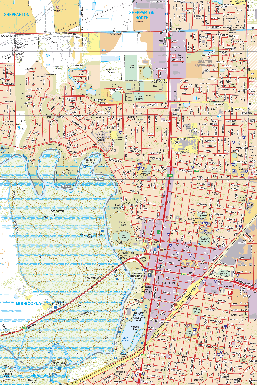 Shepparton 01 - Spatial Vision's Vicmap Book (North East Edition 8 ...