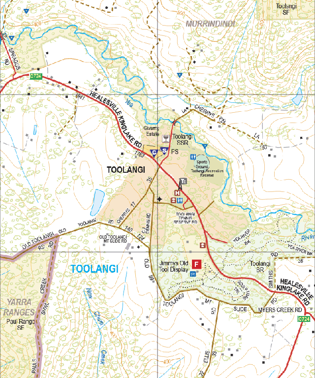 Toolangi - Spatial Vision's Vicmap Book (Central Edition 8, 2025 Update ...