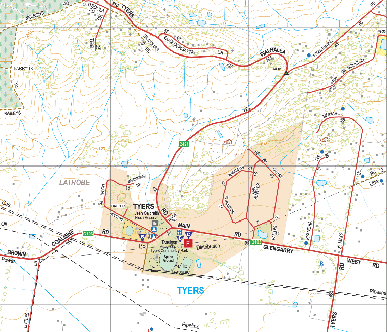 Tyers - Spatial Vision's Vicmap Book (South East Edition 8, 2025) Map ...