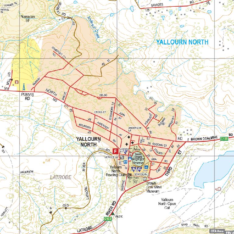 Yallourn North - Spatial Vision's Vicmap Book (South East Edition 8 ...