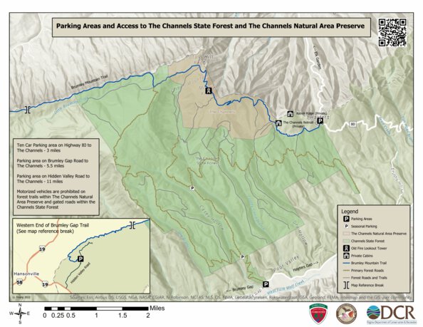 Channels Natural Area Preserve Hiking Trails Map by Virginia Department ...