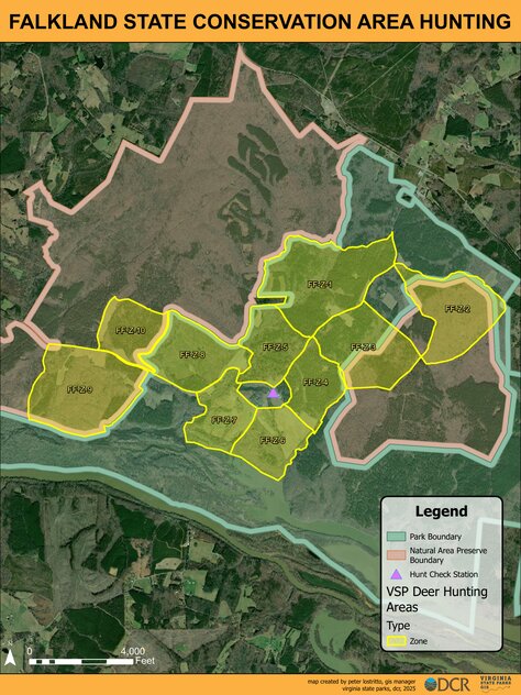 Falkland State Conservation Area (Virginia State Parks Land) - Hunt Map ...
