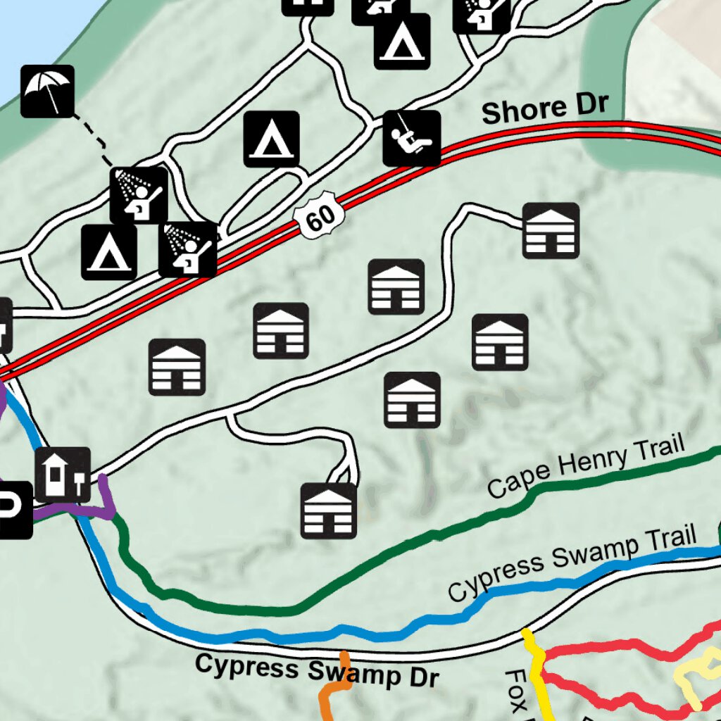 First Landing State Park Map by Virginia State Parks | Avenza Maps