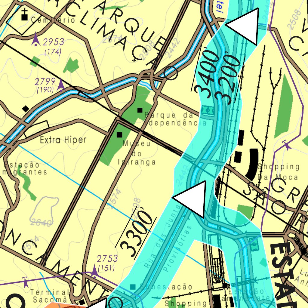 CCV REH ÁREA DE CONTROLE HELICÓPTERO Map by Virtual Routes | Avenza Maps