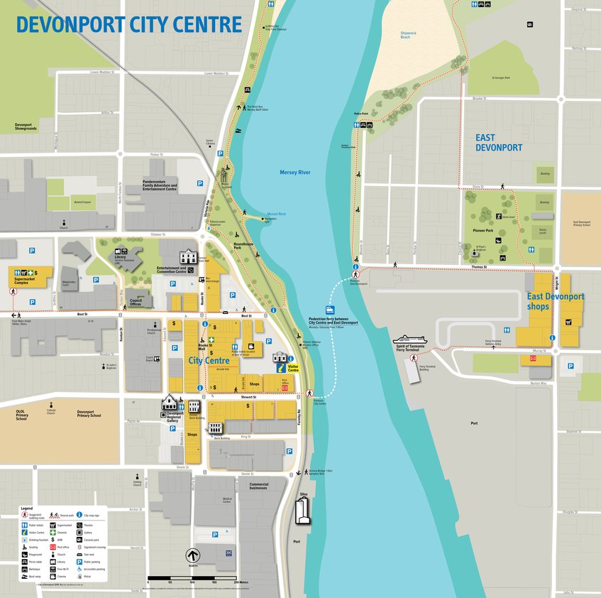Devonport City Centre Map by Visualvoice | Avenza Maps