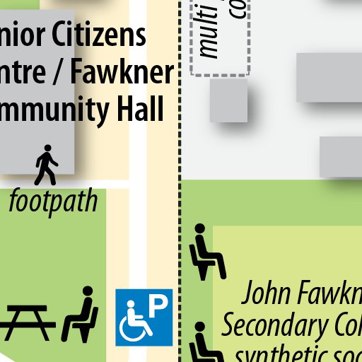 Fawkner Access Map by Visualvoice | Avenza Maps