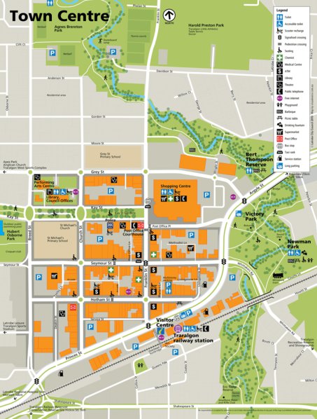 Traralgon Map by Visualvoice | Avenza Maps