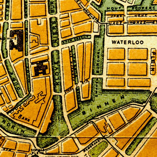 Amsterdam, city Map (legend in Russian), 1903 by Waldin | Avenza Maps