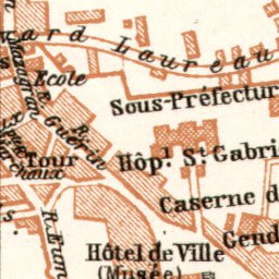 Autun city Map, 1909 by Waldin | Avenza Maps