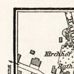 Bad Ragaz (Ragatz) town plan, 1909 Map by Waldin | Avenza Maps