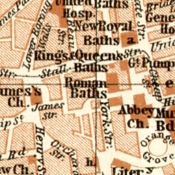 Bath city Map, 1906 by Waldin | Avenza Maps
