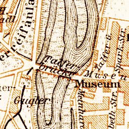 Bolzano (Bozen) and Gries city Map, 1906 by Waldin | Avenza Maps
