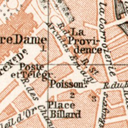 Chartres city Map, 1909 by Waldin | Avenza Maps