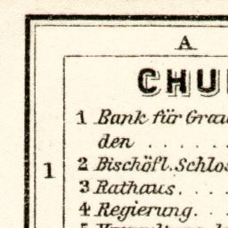 Chur city Map, 1909 by Waldin | Avenza Maps