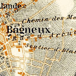 Clamart, Sceaux and Villejuif Map, 1903 by Waldin | Avenza Maps