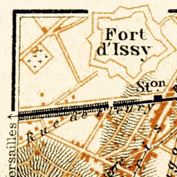 Clamart, Sceaux and Villejuif Map, 1903 by Waldin | Avenza Maps