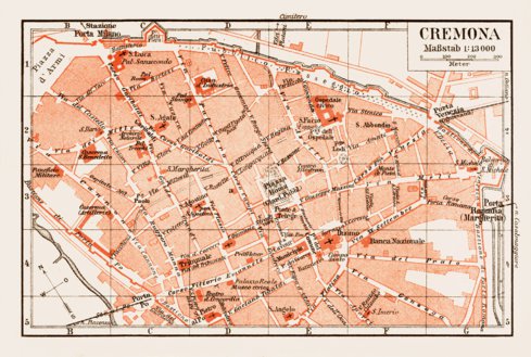 Cremona city Map, 1903 by Waldin | Avenza Maps