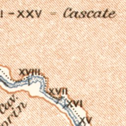 Divača and Sv. Kancijan environs Map, 1929 by Waldin | Avenza Maps