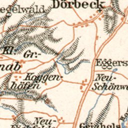 Elblag (Elbing) environs Map, 1911 by Waldin | Avenza Maps