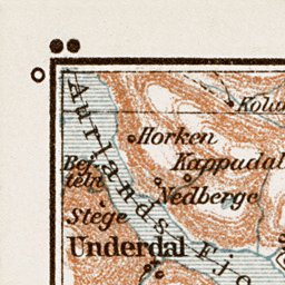 Haugastöl (Haugastøl) - Finse - Flaam (Flam, Flåm) district Map, 1931 ...