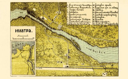 Imatra town plan (in Russian), 1913 Map by Waldin | Avenza Maps