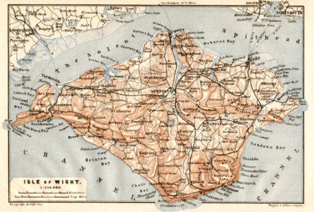 Isle of Wight Map, 1906 by Waldin | Avenza Maps