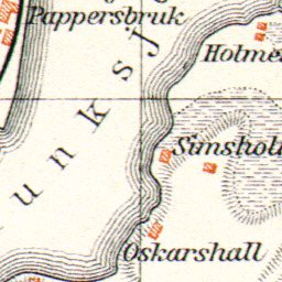 Jönköping city Map, 1911. With Husqvarna plan inset by Waldin | Avenza Maps