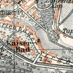 Karlsbad (Karlový Vary) town plan, 1910 Map by Waldin | Avenza Maps