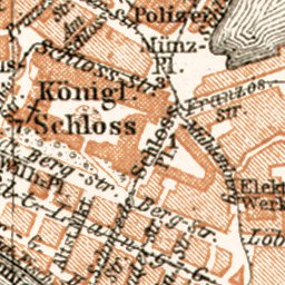 Königsberg (now Kaliningrad) city Map, 1911 by Waldin | Avenza Maps
